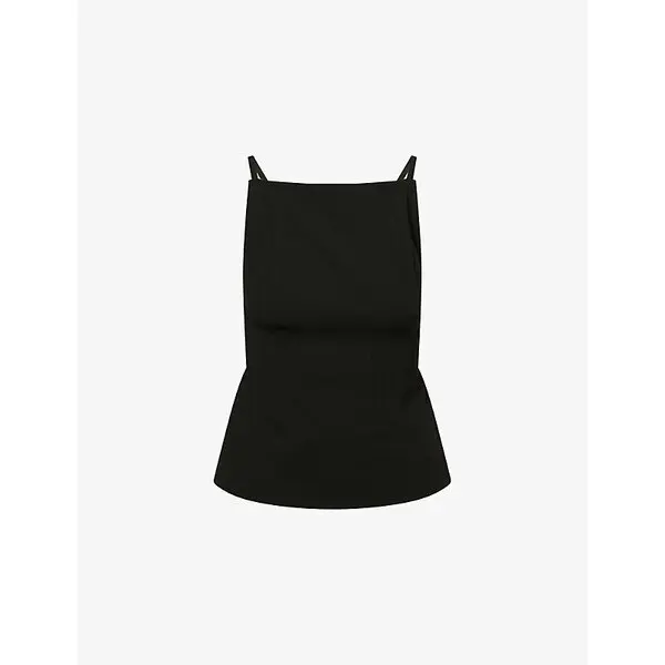 Bec & Bridge Mor Backless Wool-blend Top - Black