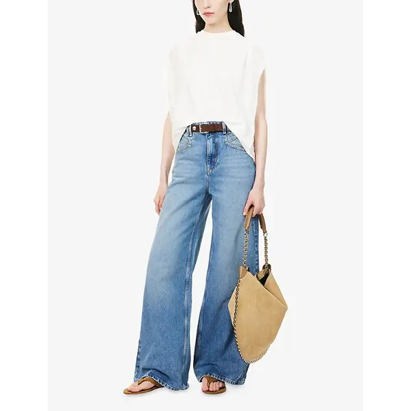 Isabel Marant Étoile Lemony Wide-leg Denim Jeans - Light Blue