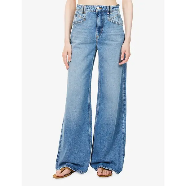 Isabel Marant Étoile Lemony Wide-leg Denim Jeans - Light Blue