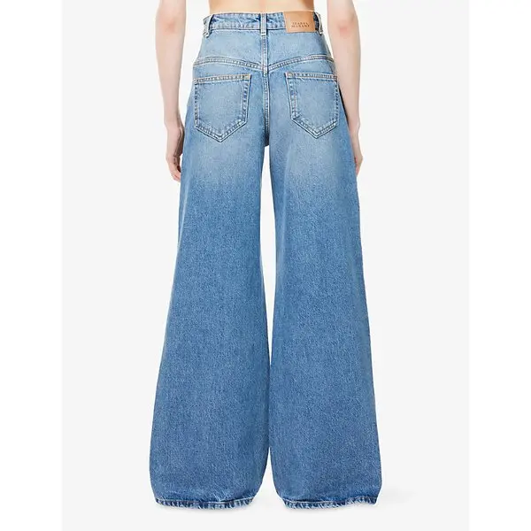 Isabel Marant Étoile Lemony Wide-leg Denim Jeans - Light Blue