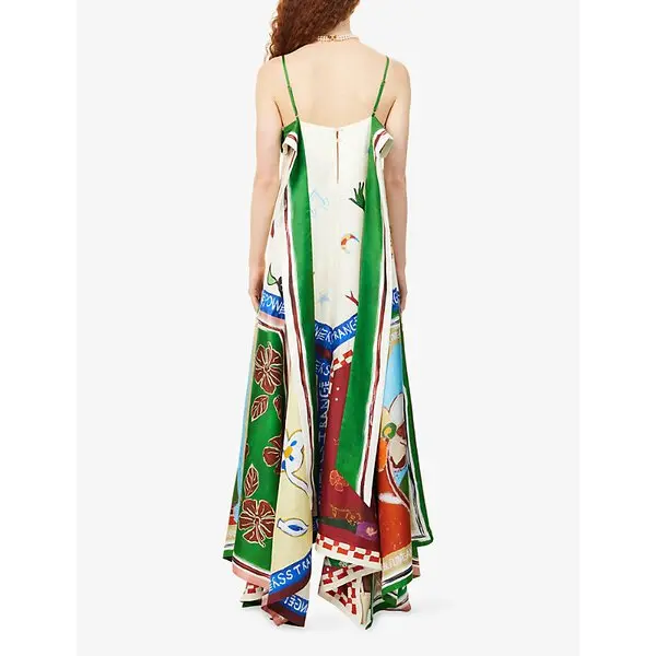 ALEMAIS Tangible Love Silk Midi Dress