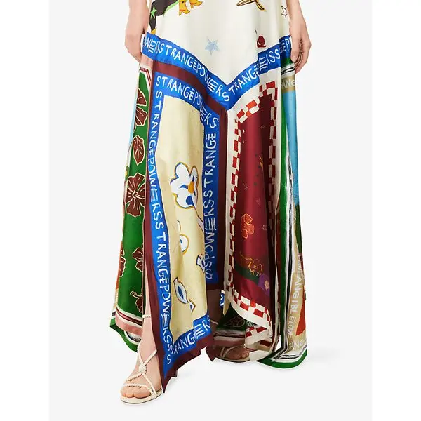 ALEMAIS Tangible Love Silk Midi Dress