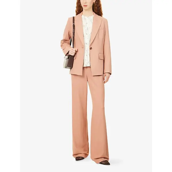 Veronica Beard Isaac Dickey Single-breasted Woven Jacket
