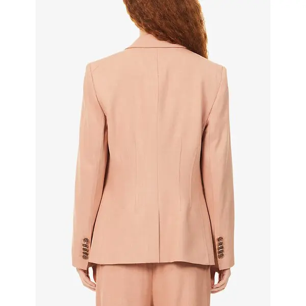 Veronica Beard Isaac Dickey Single-breasted Woven Jacket