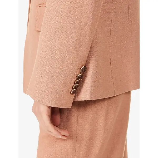Veronica Beard Isaac Dickey Single-breasted Woven Jacket