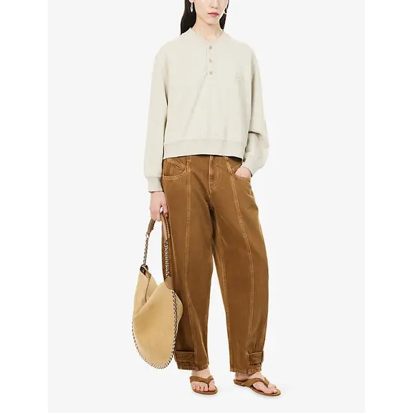Isabel Marant Étoile Simony Embroidered Logo Sweatshirt