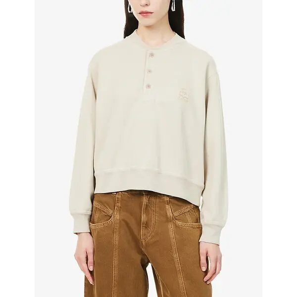 Isabel Marant Étoile Simony Embroidered Logo Sweatshirt