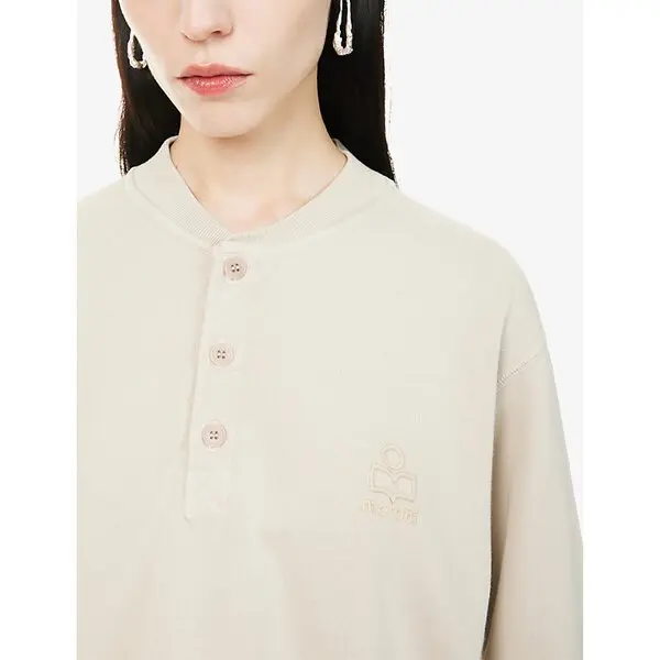 Isabel Marant Étoile Simony Embroidered Logo Sweatshirt