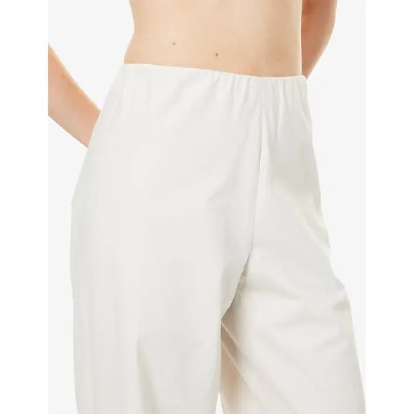 Vince Colette Wide-leg Cotton Trousers