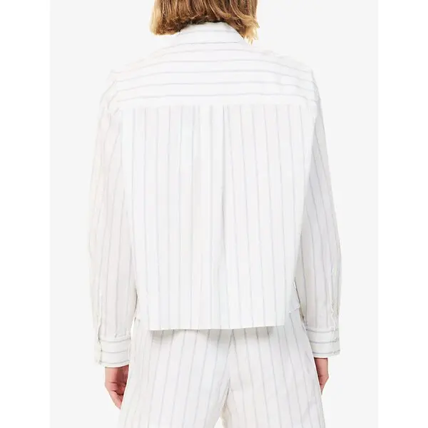 Jenni Kayne Ease Pinstripe Cotton Shirt