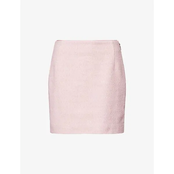 ROTATE BY BIRGER CHRISTENSEN Ro Boucle Mini Skirt - Cherry Blossom