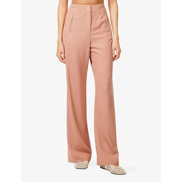 Veronica Beard Jude Wide-leg Woven Trousers