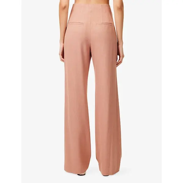 Veronica Beard Jude Wide-leg Woven Trousers