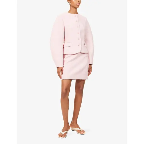 ROTATE BY BIRGER CHRISTENSEN Cocoon Flap-pocket Woven Jacket
