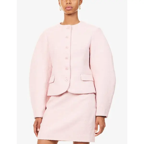 ROTATE BY BIRGER CHRISTENSEN Cocoon Flap-pocket Woven Jacket