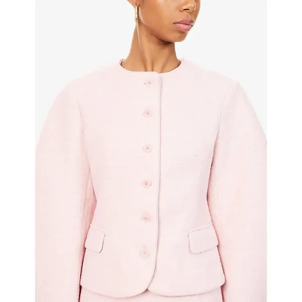 ROTATE BY BIRGER CHRISTENSEN Cocoon Flap-pocket Woven Jacket