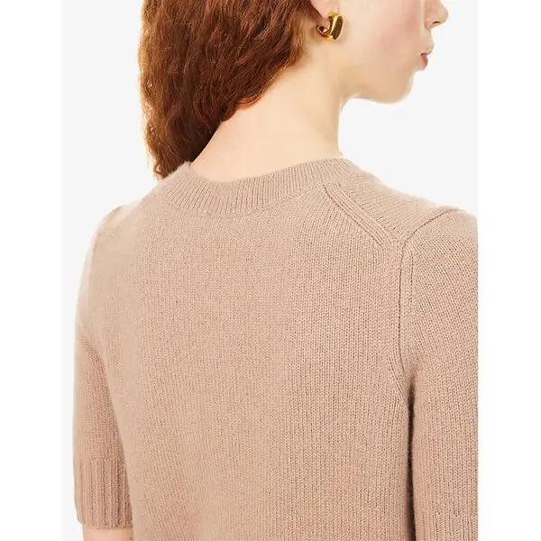 Vince High Rib Wool And Cashmere Blend Jumper
