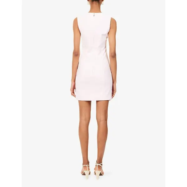 ROTATE BY BIRGER CHRISTENSEN Flower Sleeveless Crepe Mini Dress