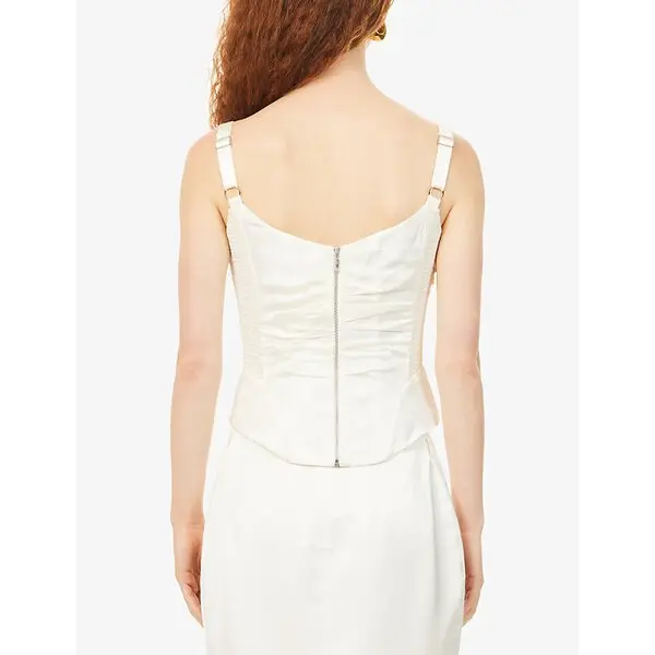 Anna October Florance Pleated Satin Corset