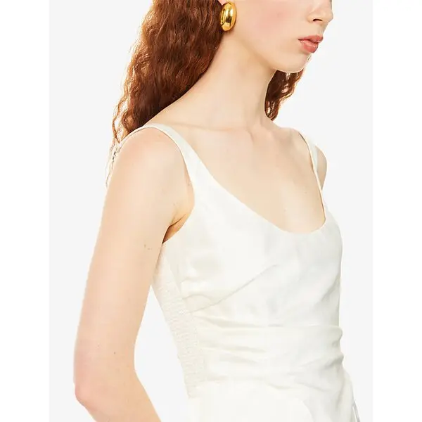 Anna October Florance Pleated Satin Corset
