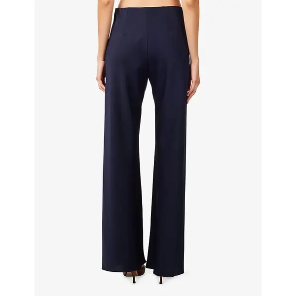 Veronica Beard Braddock Wide-leg Satin Trousers