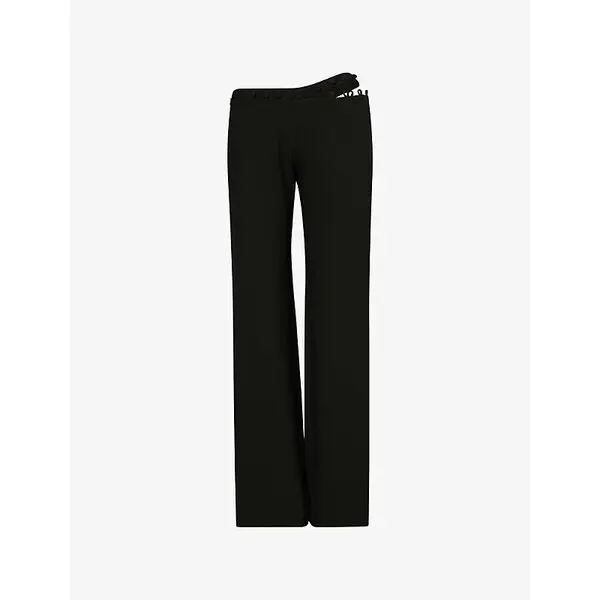 Bec & Bridge Mor Straight-leg Wool-blend Trousers - Black