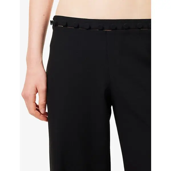 Bec & Bridge Mor Straight-leg Wool-blend Trousers