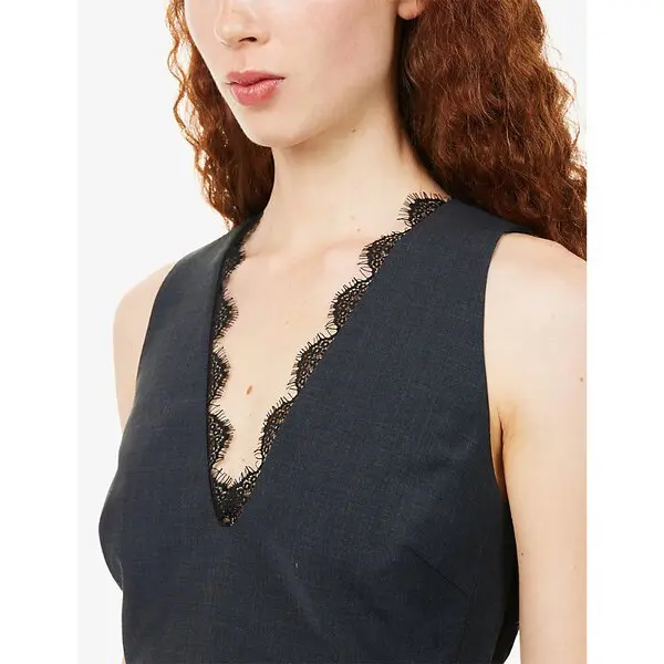 SIR. Mathias Wool-blend Mini Dress