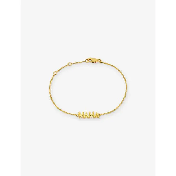 RACHEL JACKSON Art Deco Mama 22ct Yellow -plated Sterling-silver Bracelet - Gold