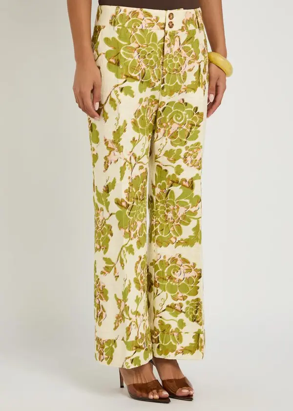 La DoubleJ Hendrix Floral Print Woven Trousers