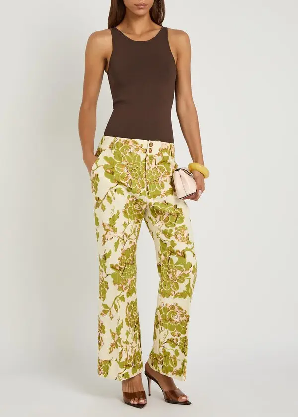 La DoubleJ Hendrix Floral Print Woven Trousers