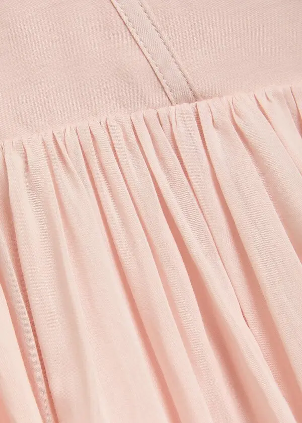 Aje Boned Cotton And Silk-blend Midi Dress