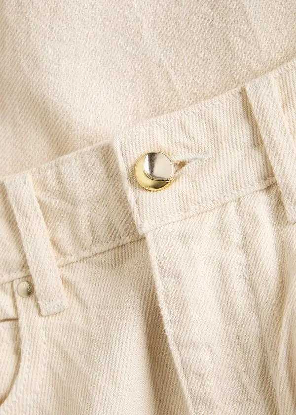 Ossou Slick Wide-leg Denim Jeans