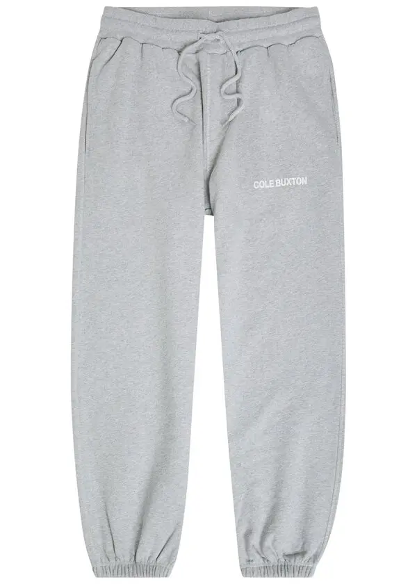 COLE BUXTON Sportswear Logo-print Cotton Sweatpants - Grey