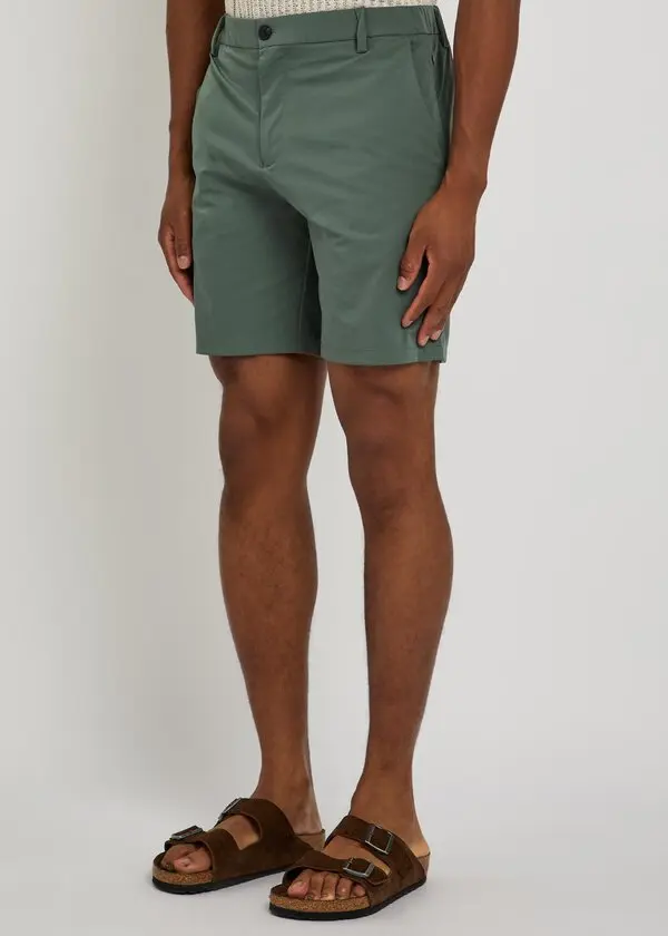 RAITH Luiz Hybrid Stretch-jersey Shorts - Sage