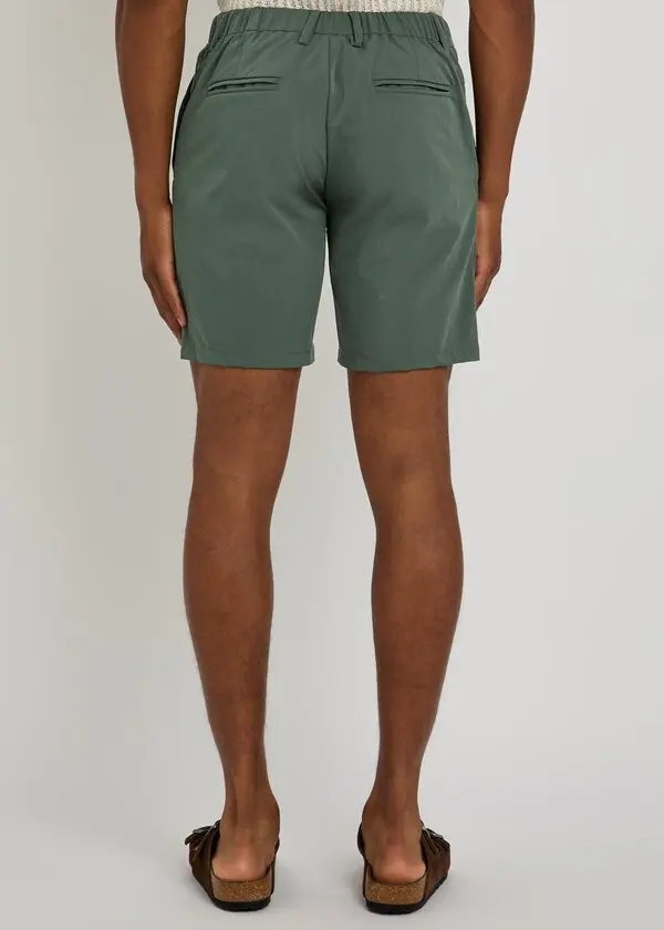 RAITH Luiz Hybrid Stretch-jersey Shorts - Sage