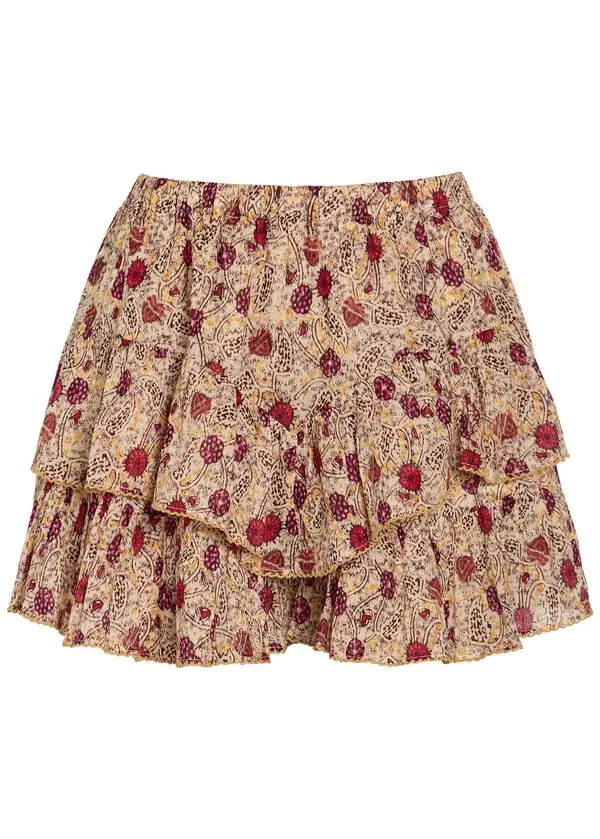 Isabel Marant Étoile Jocadia Floral-print Cotton Shorts - Multicoloured