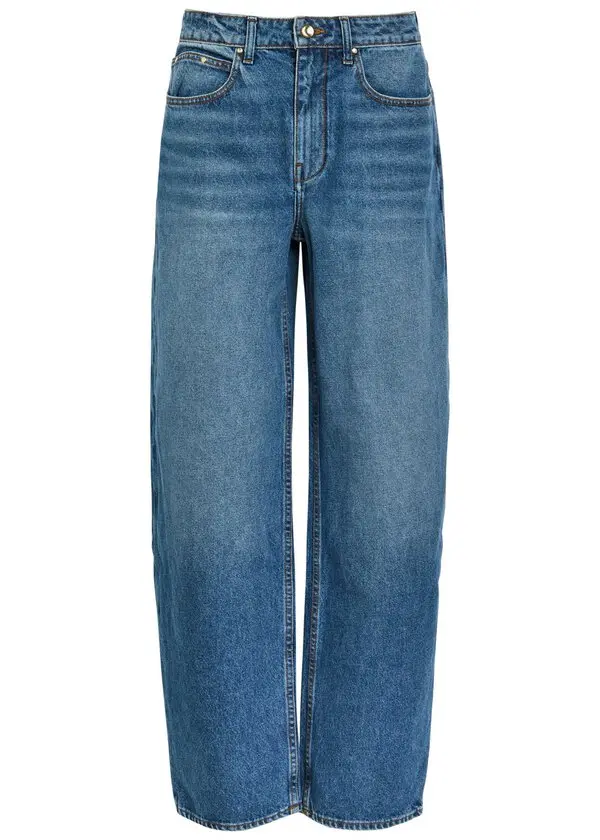 Ossou Rider Straight-leg Denim Jeans - Dark Blue