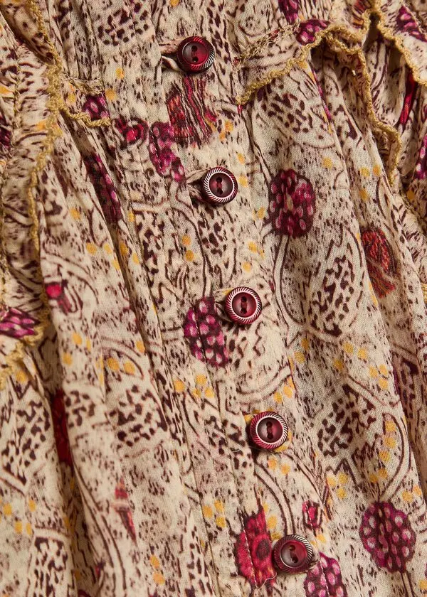Isabel Marant Étoile Christa Ruffled Floral-print Cotton Shirt