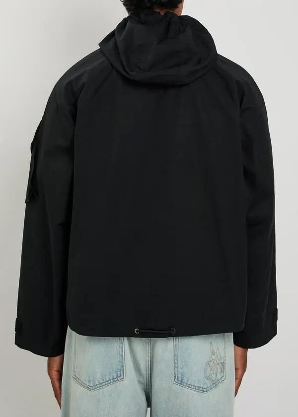 COLE BUXTON Hooded Cotton-blend Jacket