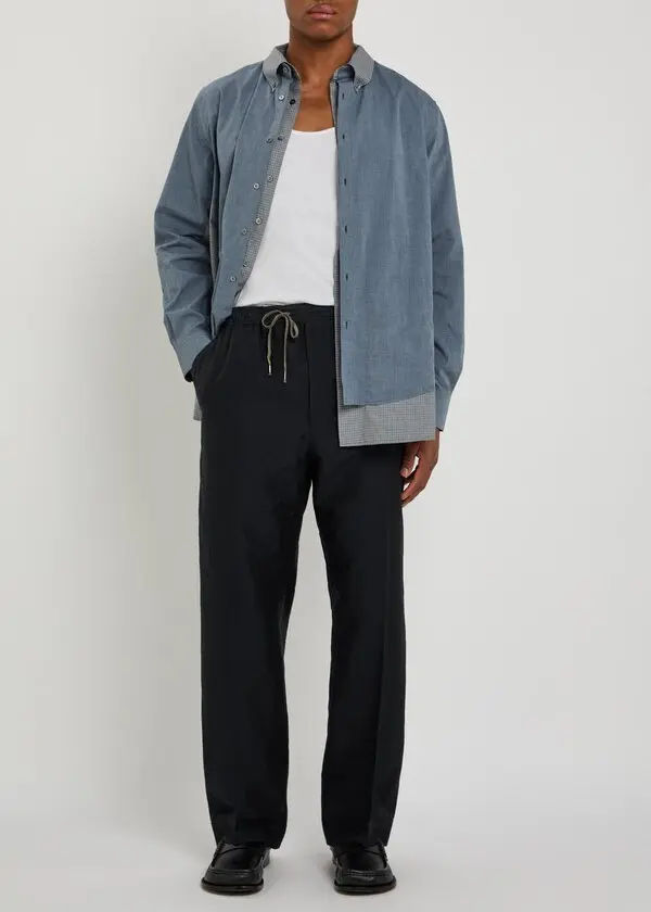 MAISON MARGIELA Straight-leg Cotton-blend Trousers