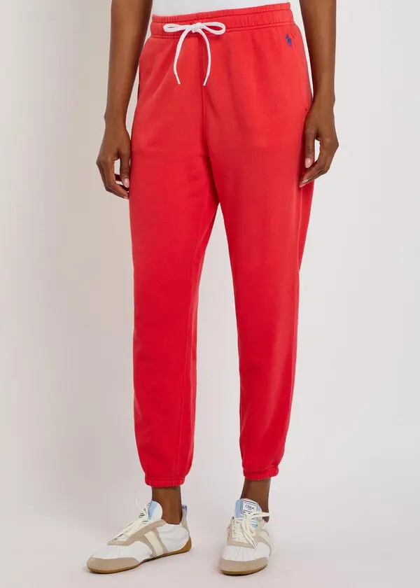 Polo Ralph Lauren Embroidered Cotton-blend Sweatpants