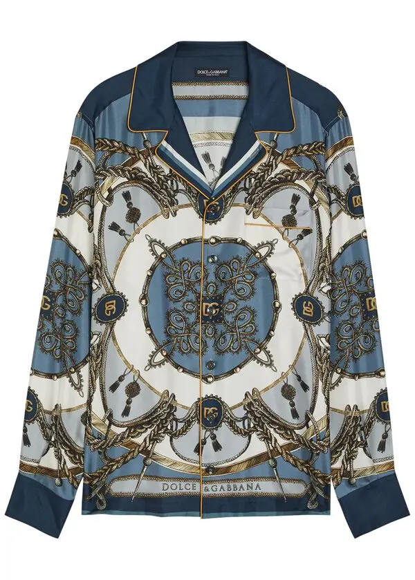 Dolce & Gabbana Printed Silk Shirt - Multicoloured 1