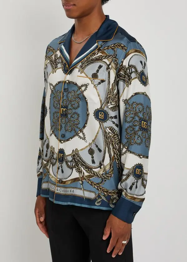 Dolce & Gabbana Printed Silk Shirt