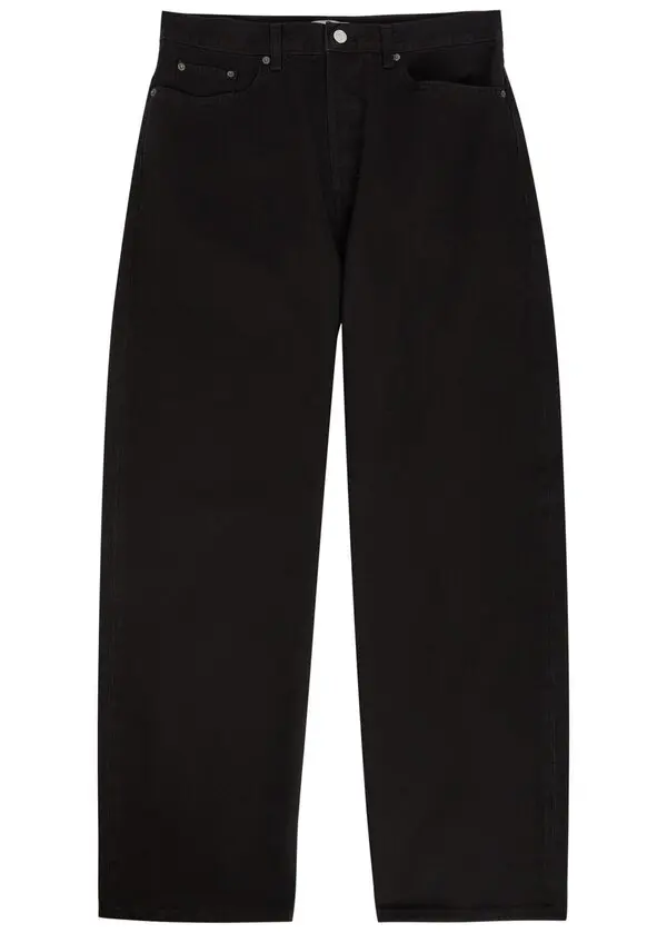 FRAME The Baggy Wide-leg Jeans - Black
