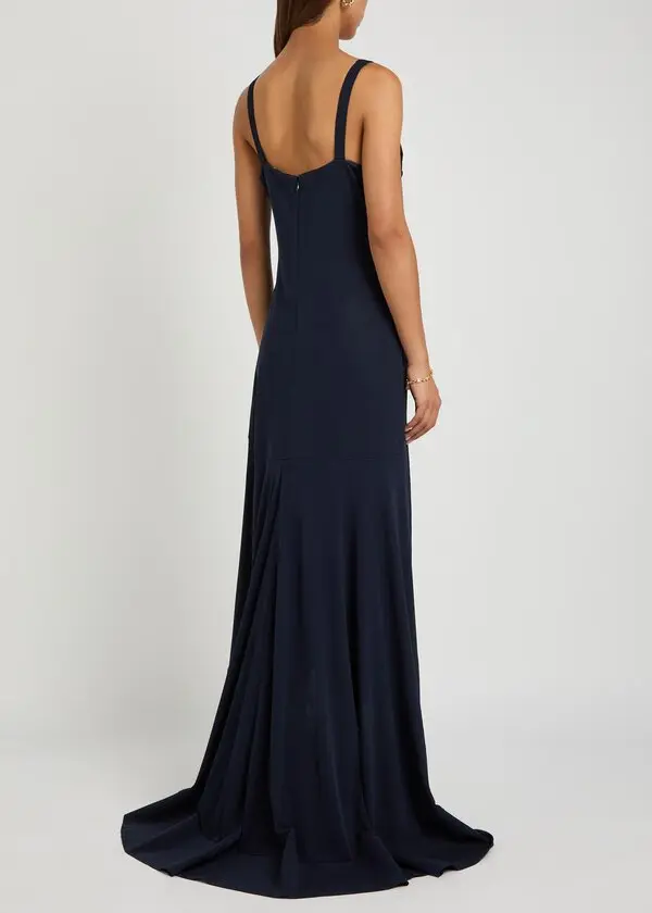 Stella McCartney Frill Woven Maxi Dress