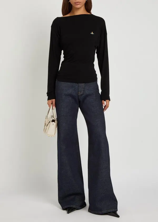 VIVIENNE WESTWOOD Asymmetric Long-sleeve Knit Top