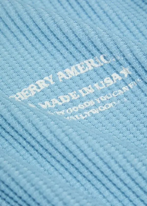 CHERRY LOS ANGELES Ranchwear Printed Waffle T-shirt