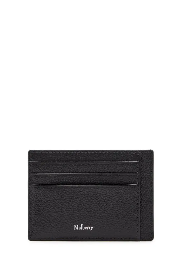 Mulberry Heritage Grained Leather Card Holder - Black