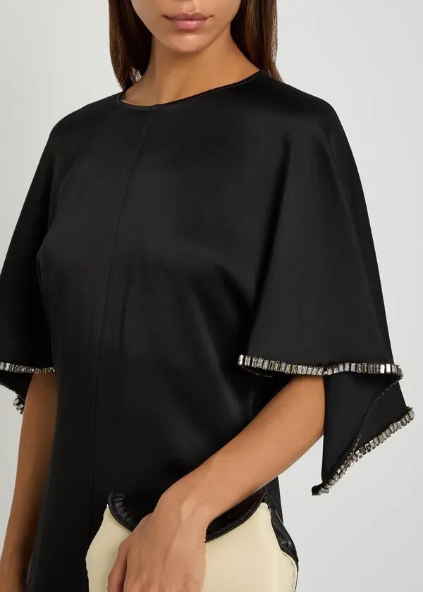 Stella McCartney Embellished Satin-crepe Maxi Dress